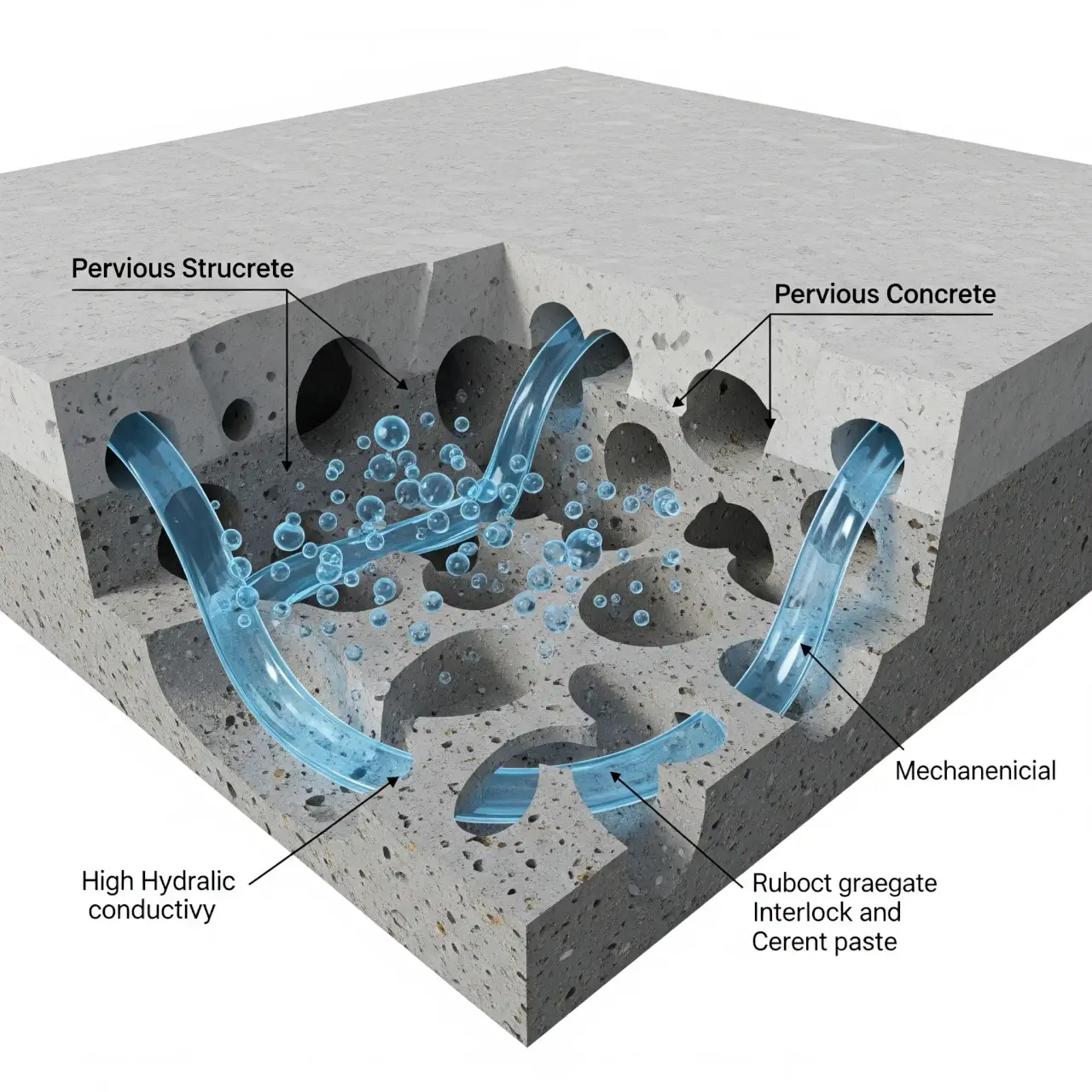 Analysis of the porous system structure, permeability coefficient and ...
